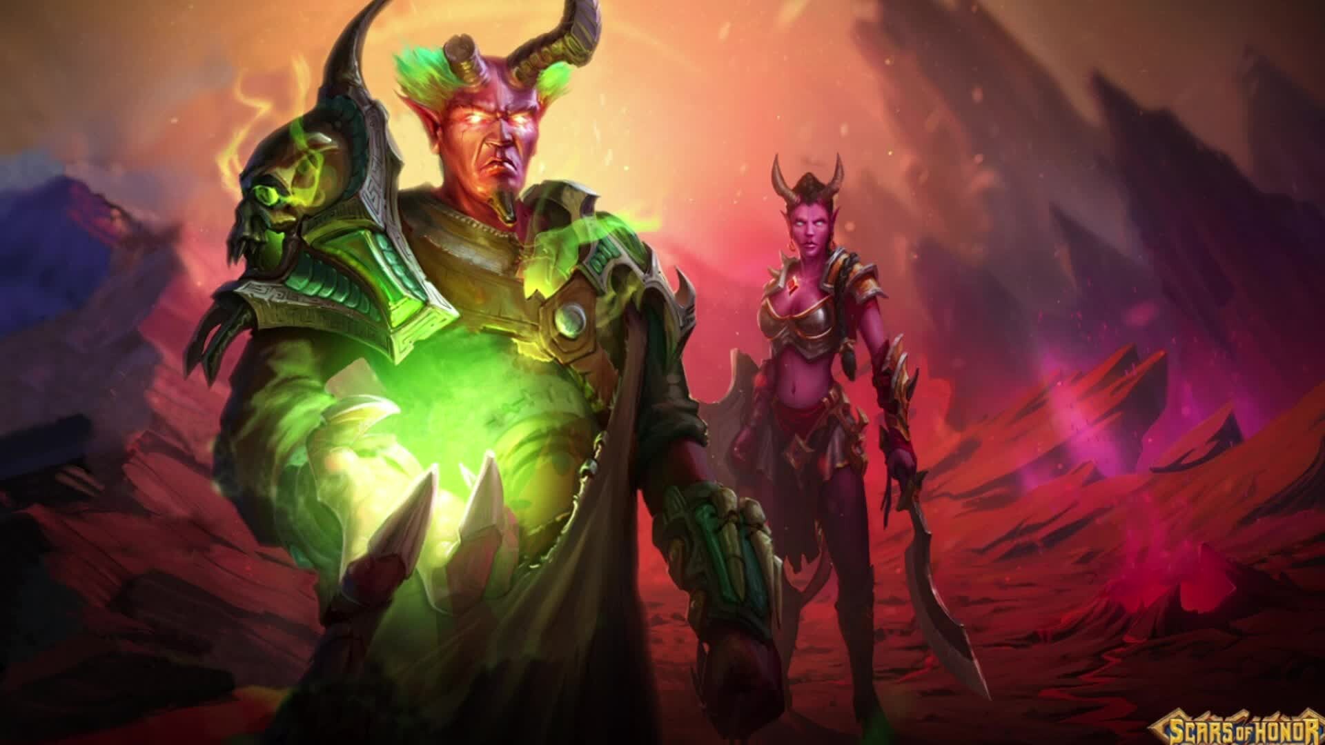 ArtStation - Infernal Demons Animated Background and Illustration