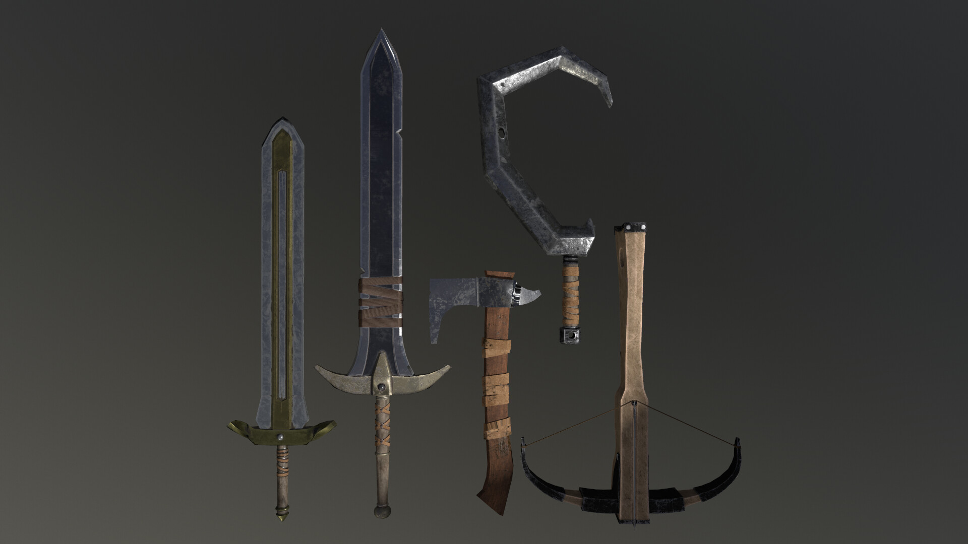 ArtStation - 3D Stylized Weapons | Low Poly