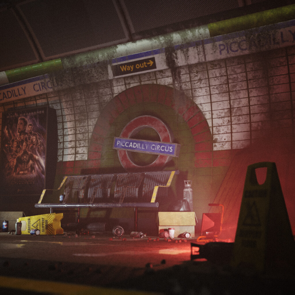 ArtStation - Post Apocalyptic Subway