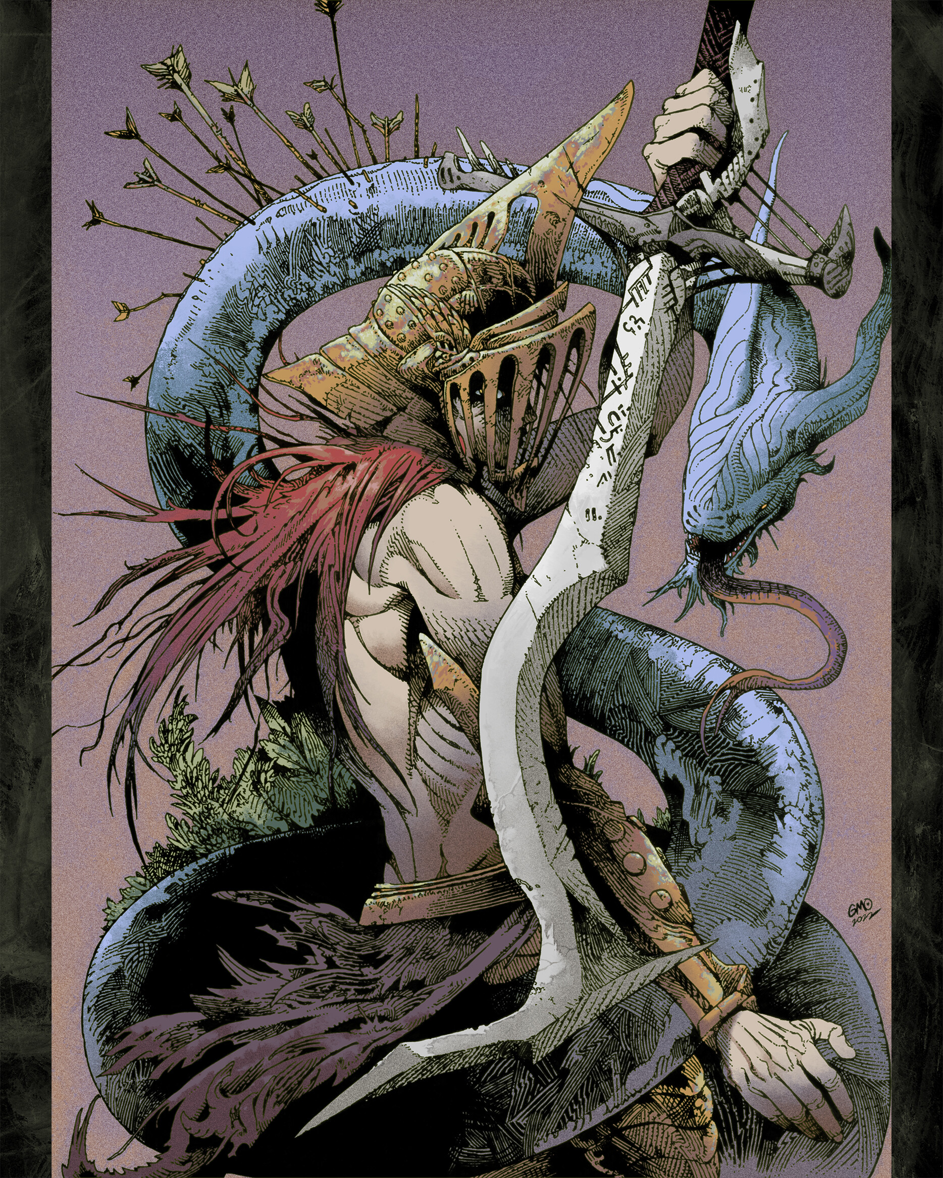 ArtStation - Divine Serpent Slayer