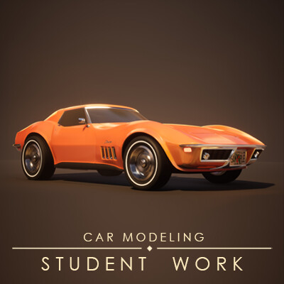 ArtStation - Vehicle project - 1969 Chevrolette C3 Corvette Stingray