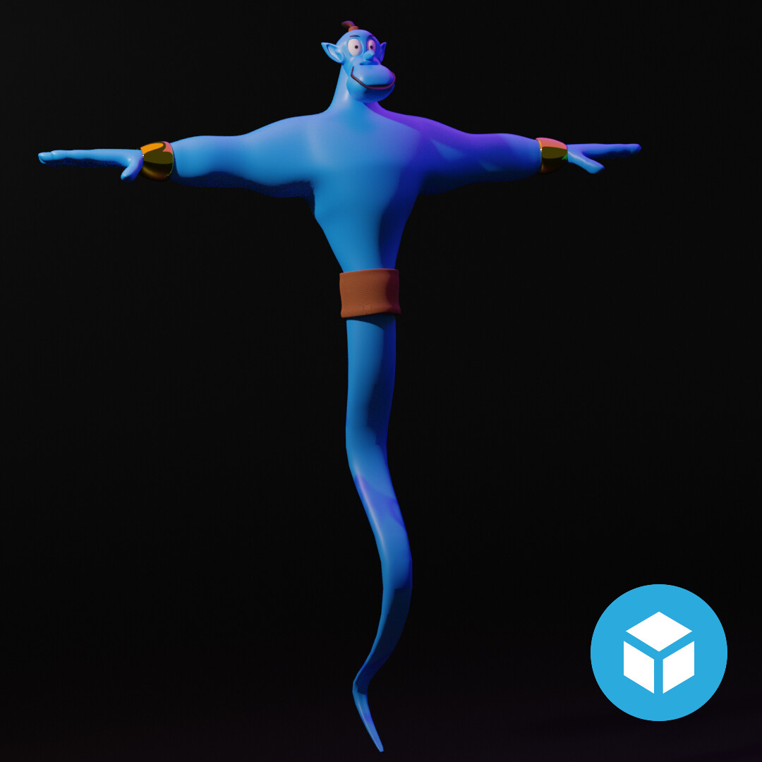ArtStation - genie model from Aladin