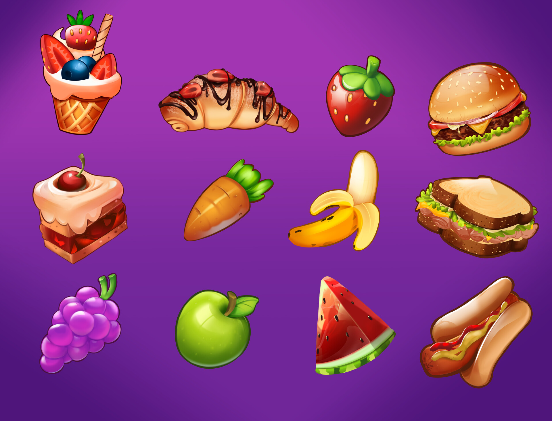 ArtStation - Food Icon's