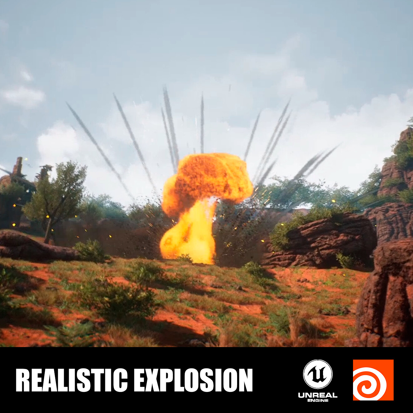 ArtStation - Realistic Explosion