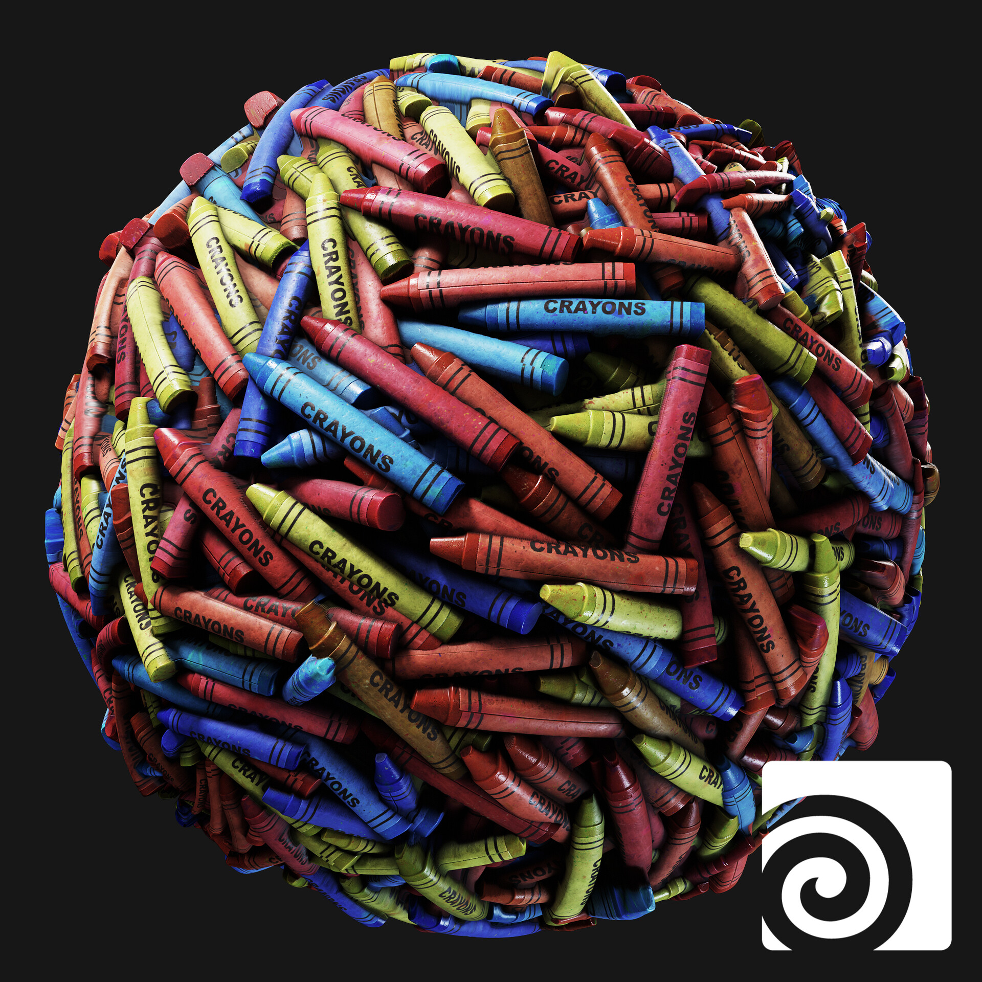 ArtStation - Crayons - Houdini