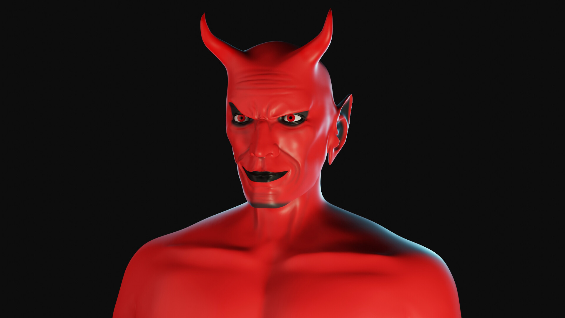 ArtStation - High Poly Demon Head