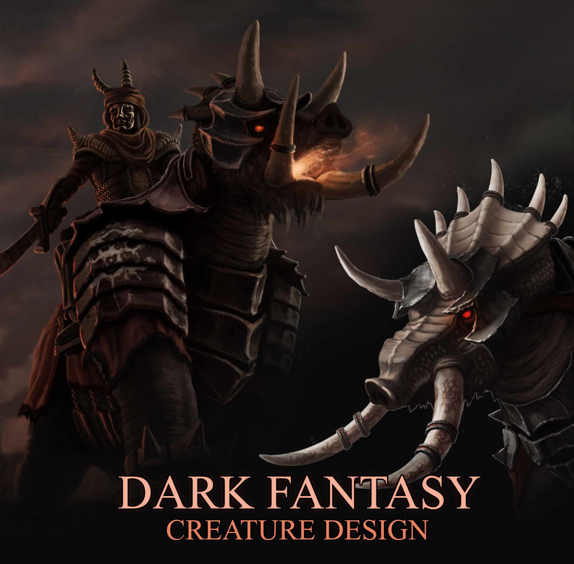 ArtStation - Demonic mount creature concept