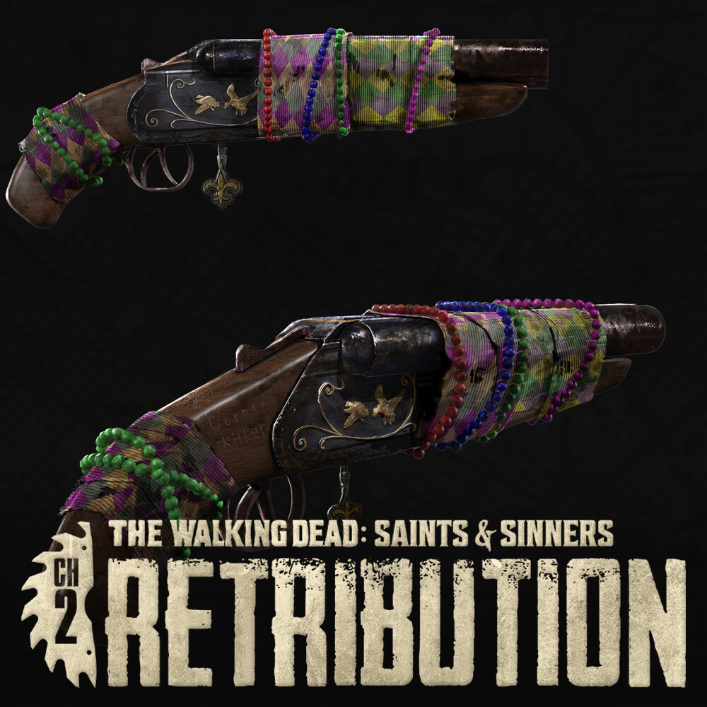 ArtStation - TWD Mardi Gras Sawed Off Shotgun