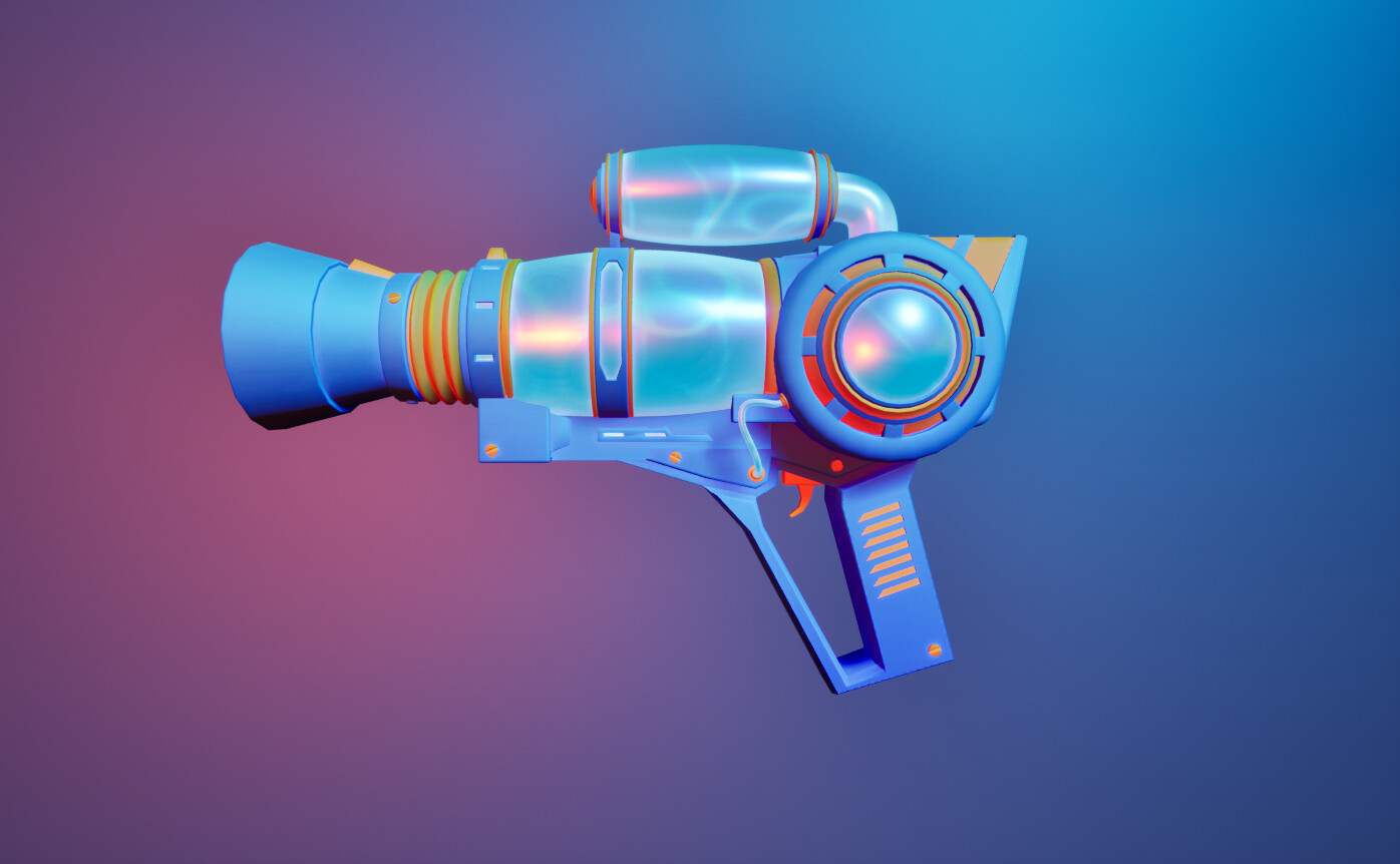 ArtStation - Cartoon Water Gun: Weapon Prop