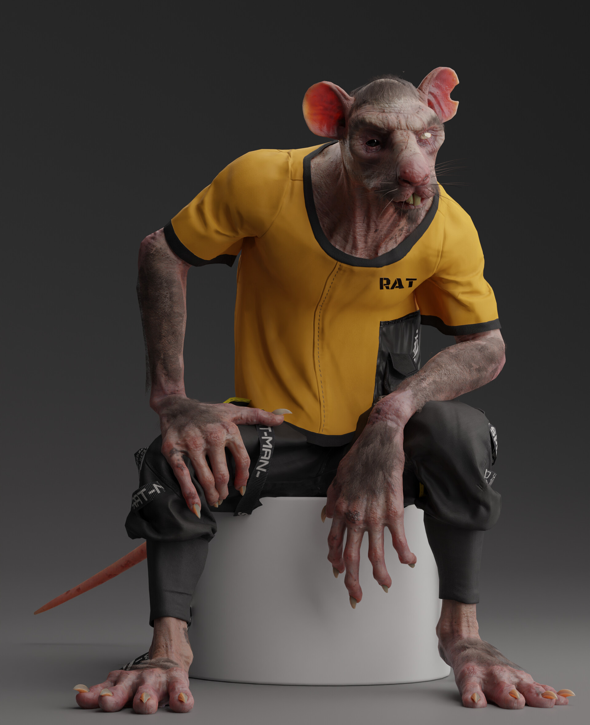 ArtStation - RatMan-Streetwear, Game ready