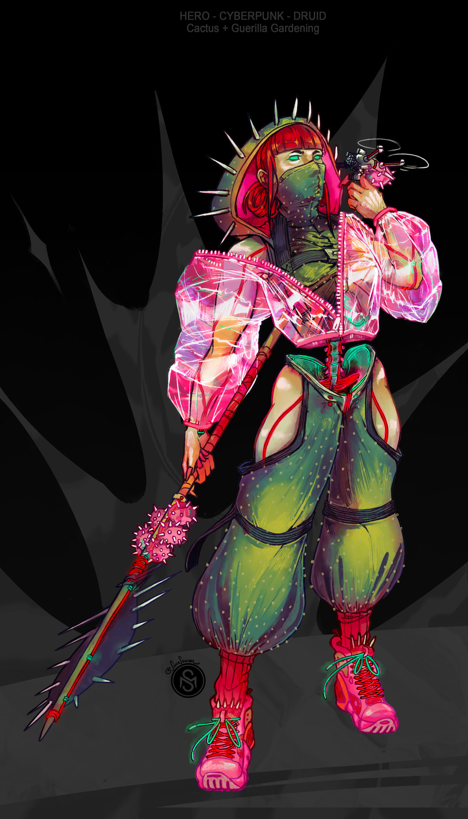 ArtStation - Cyber-Druid - Wizard Challenge