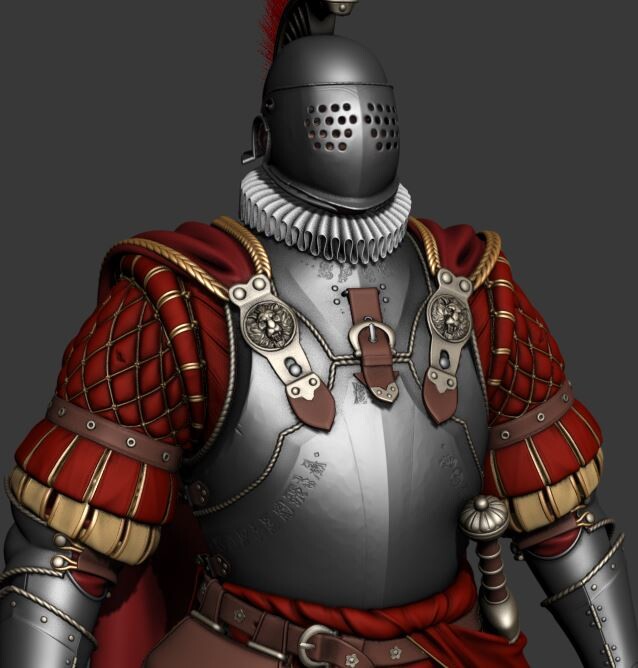 ArtStation - Fantasy knight WIP