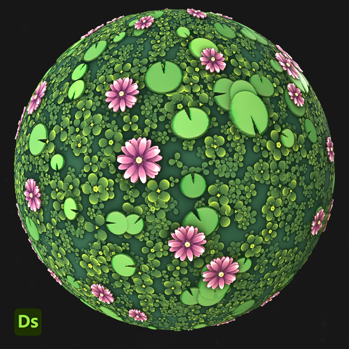 ArtStation - Lily Pond Stylized Material - Substance Designer