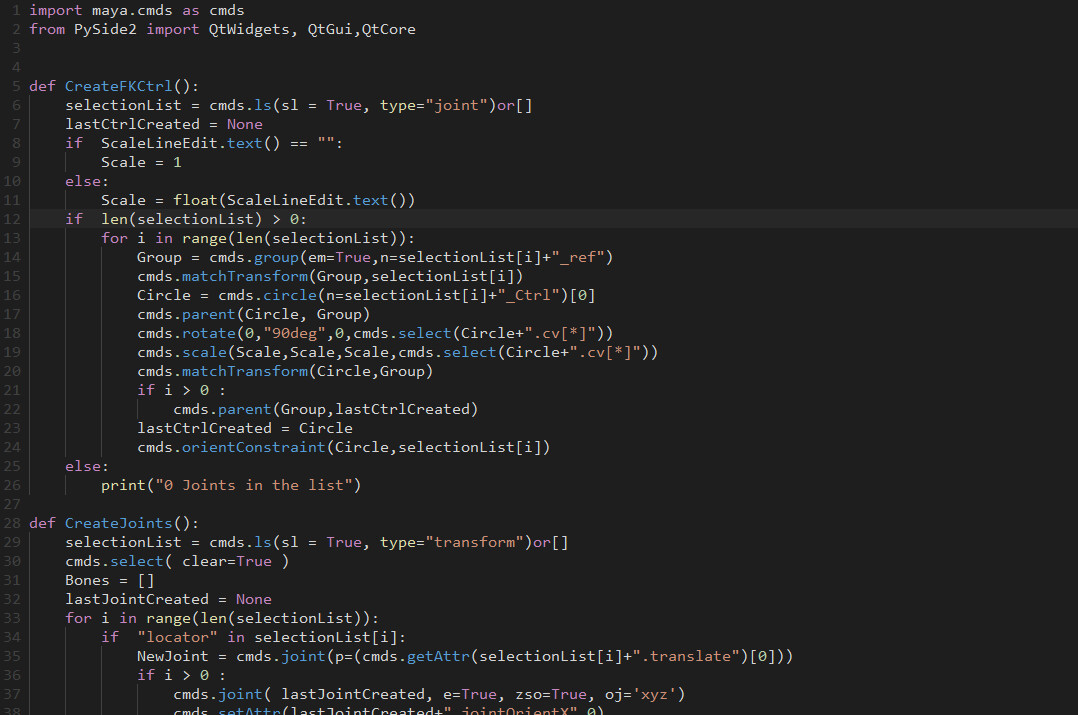 ArtStation - Maya Rigging Script