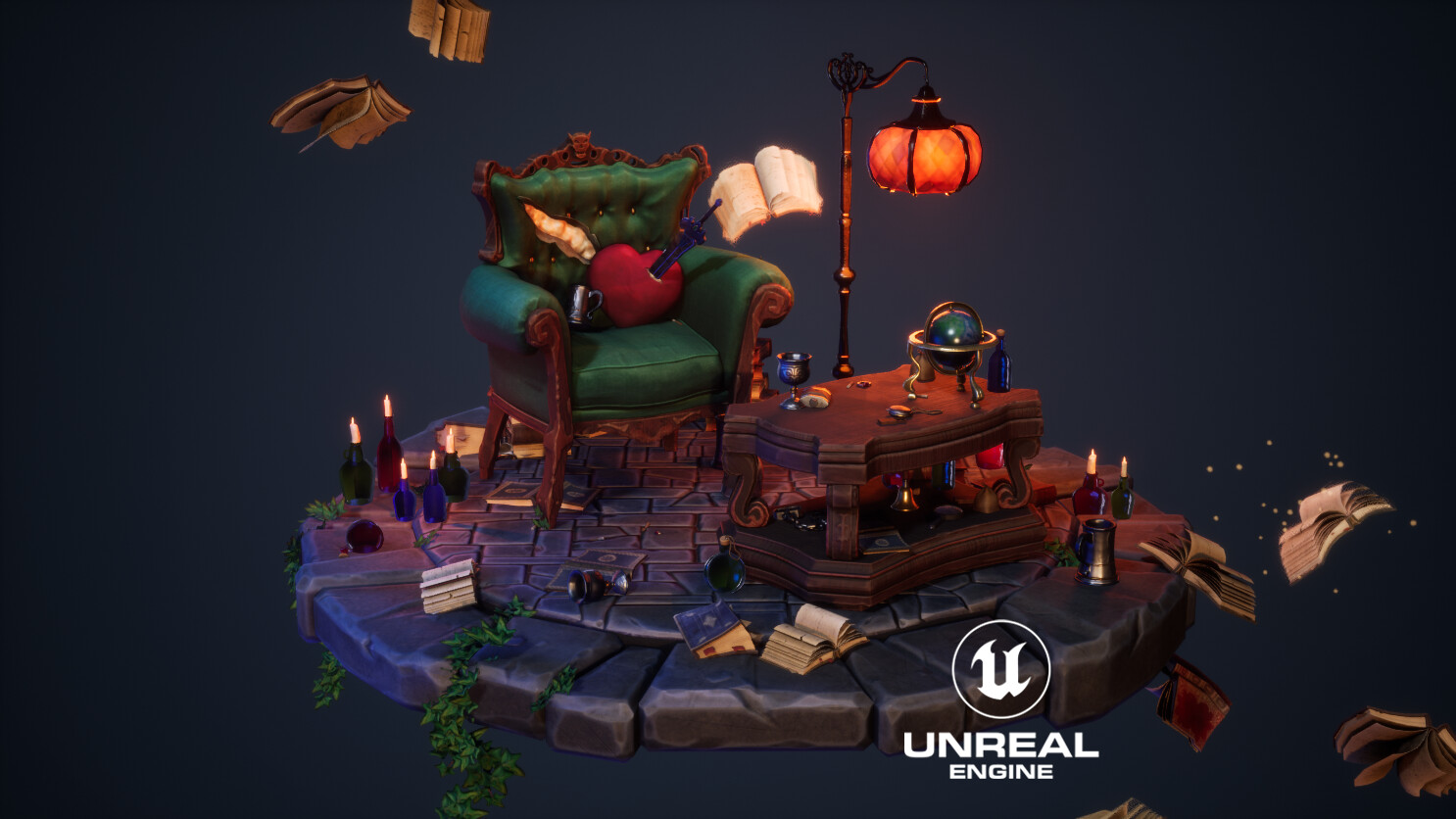 ArtStation - Cluttered Study