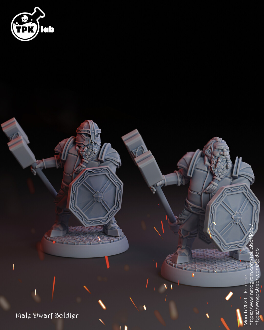 ArtStation - Male Dwarf Soldier for TPKLAB STUDIO