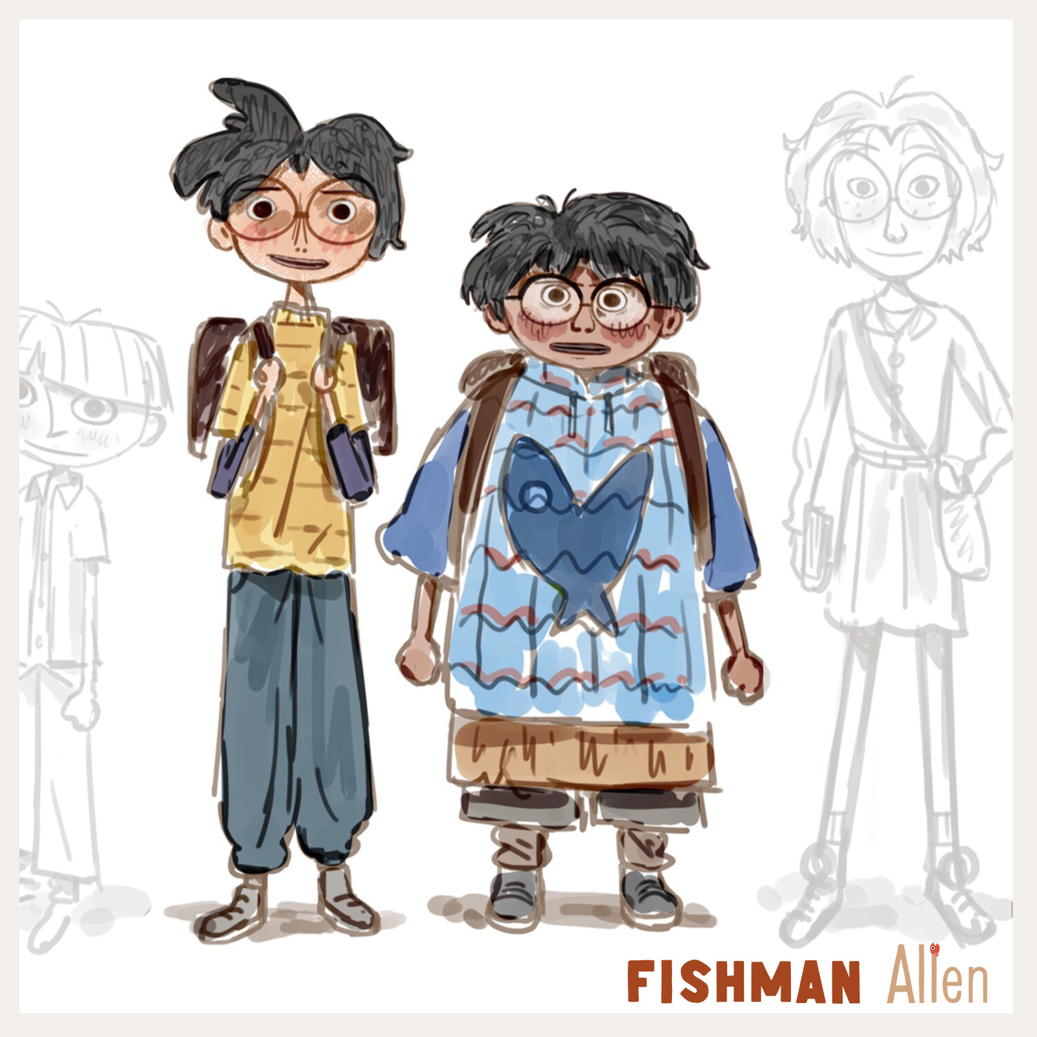 ArtStation - Fishman Allen characters