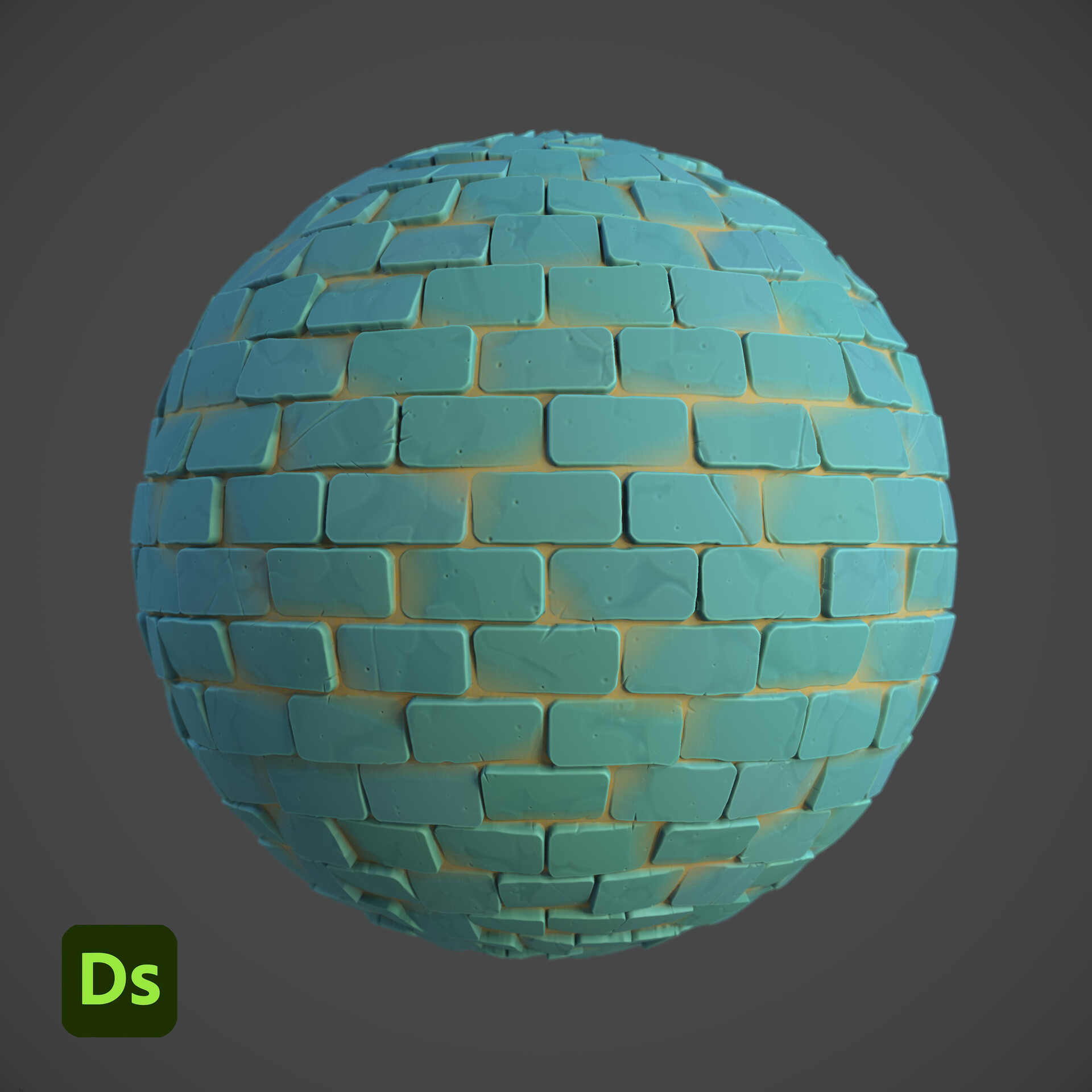 ArtStation - stylized bricks