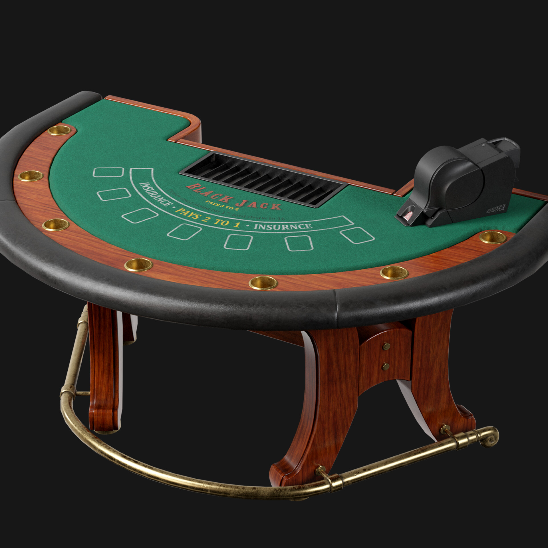 ArtStation - BlackJack Table 3D