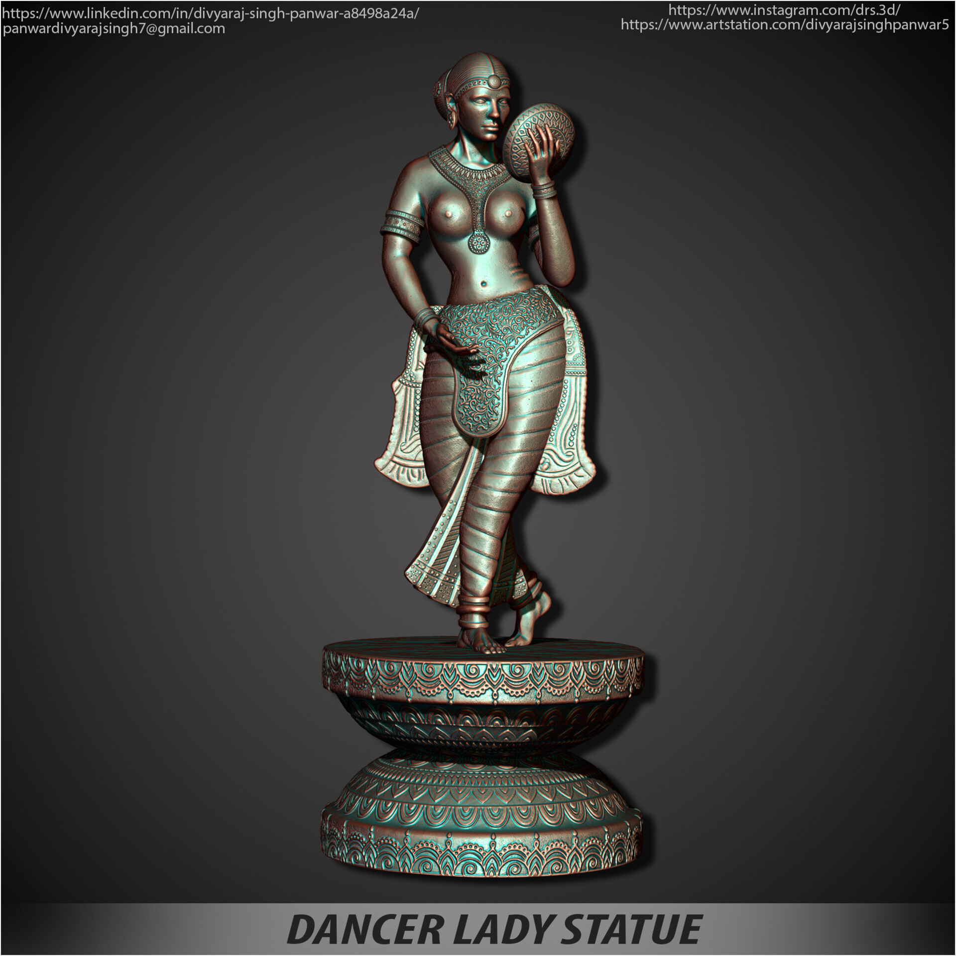 ArtStation - Dancer Lady Statue