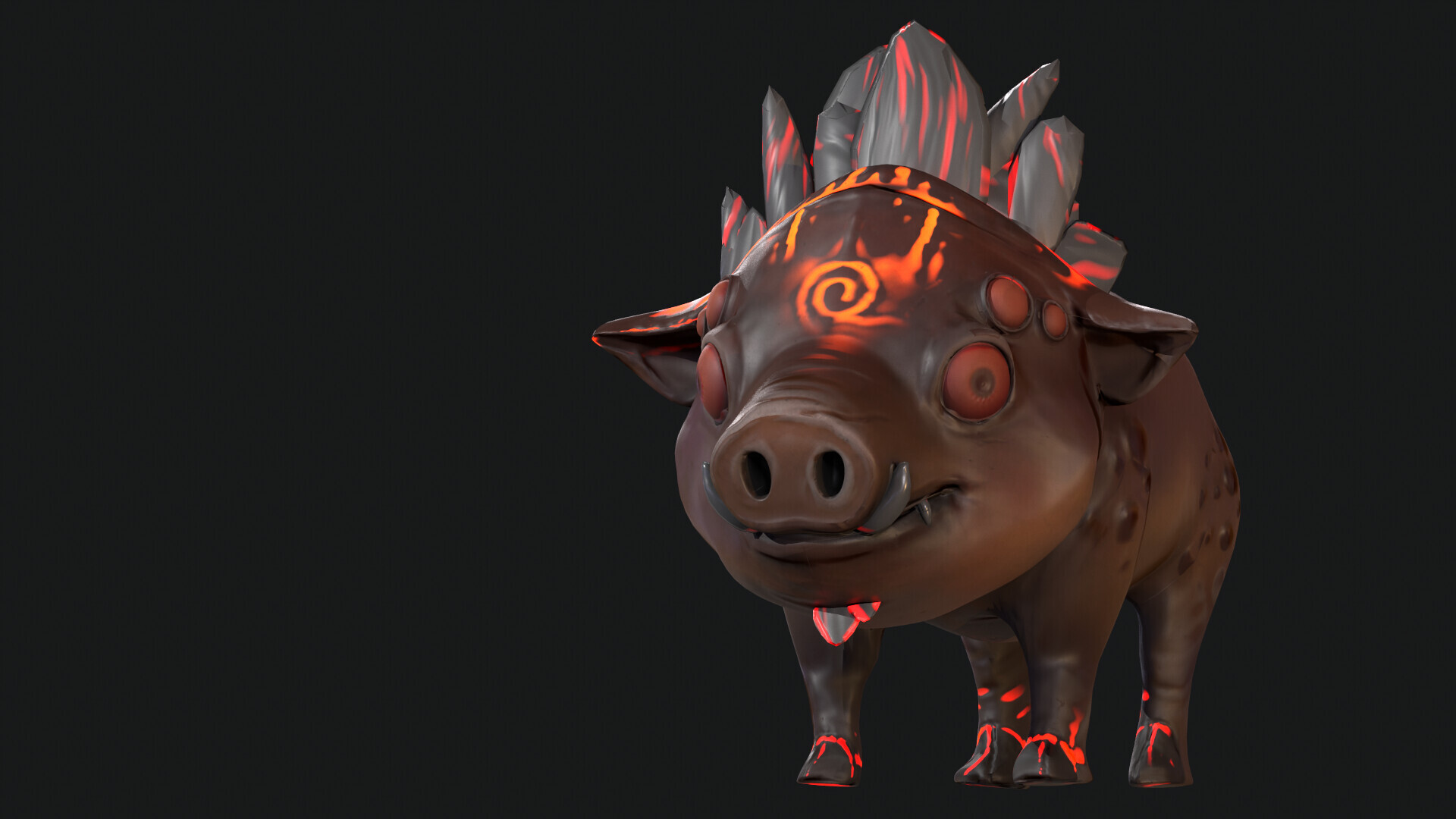 ArtStation - Low-Poly&Textured pig - Personal work.