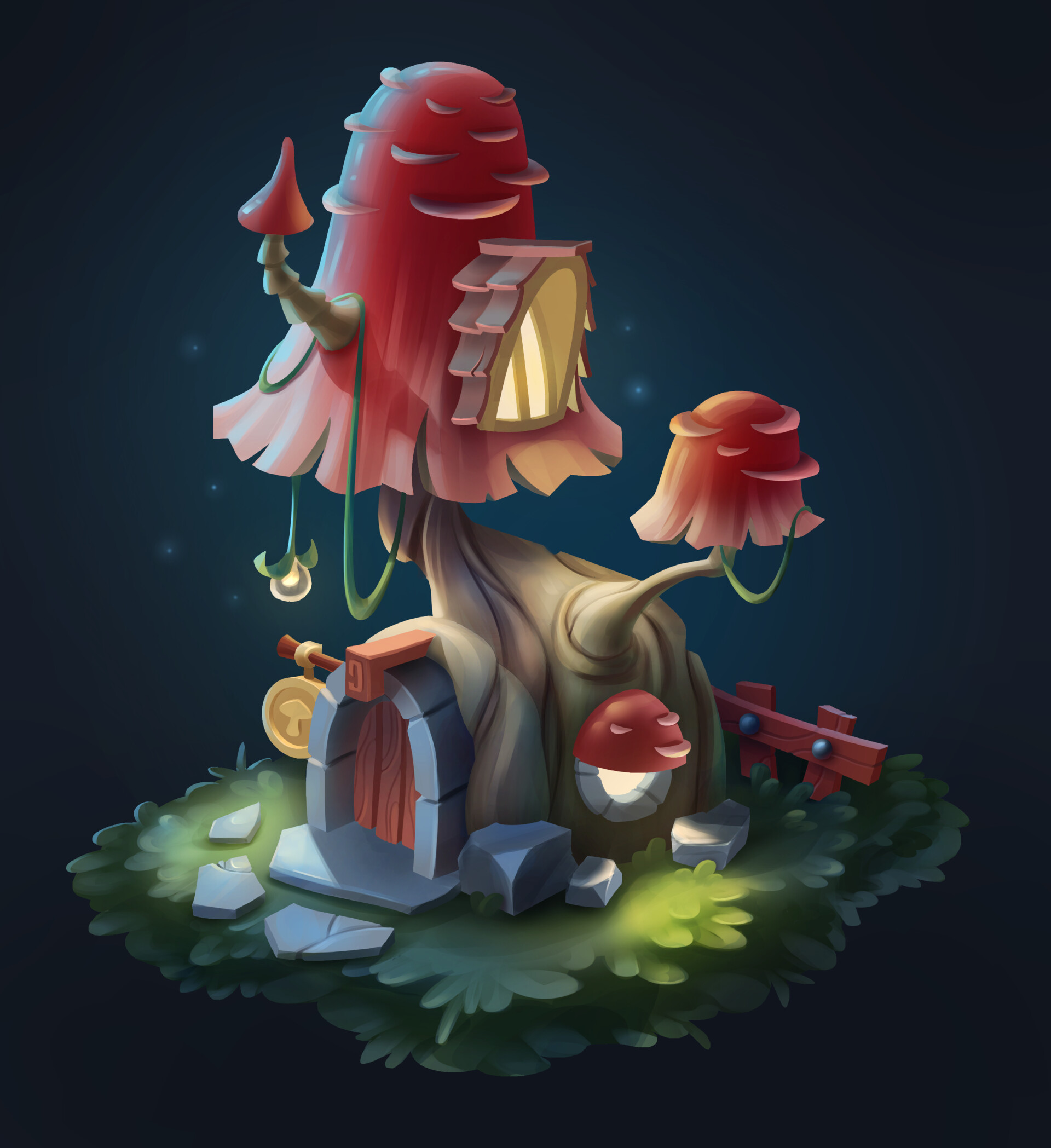ArtStation - Mushroom House