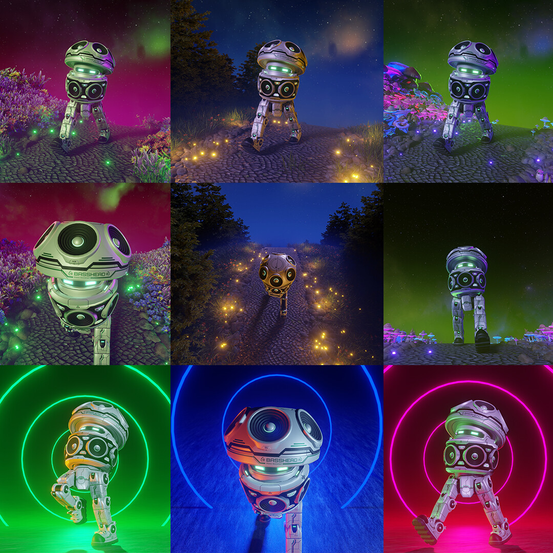 ArtStation - Basshead Robot Loops
