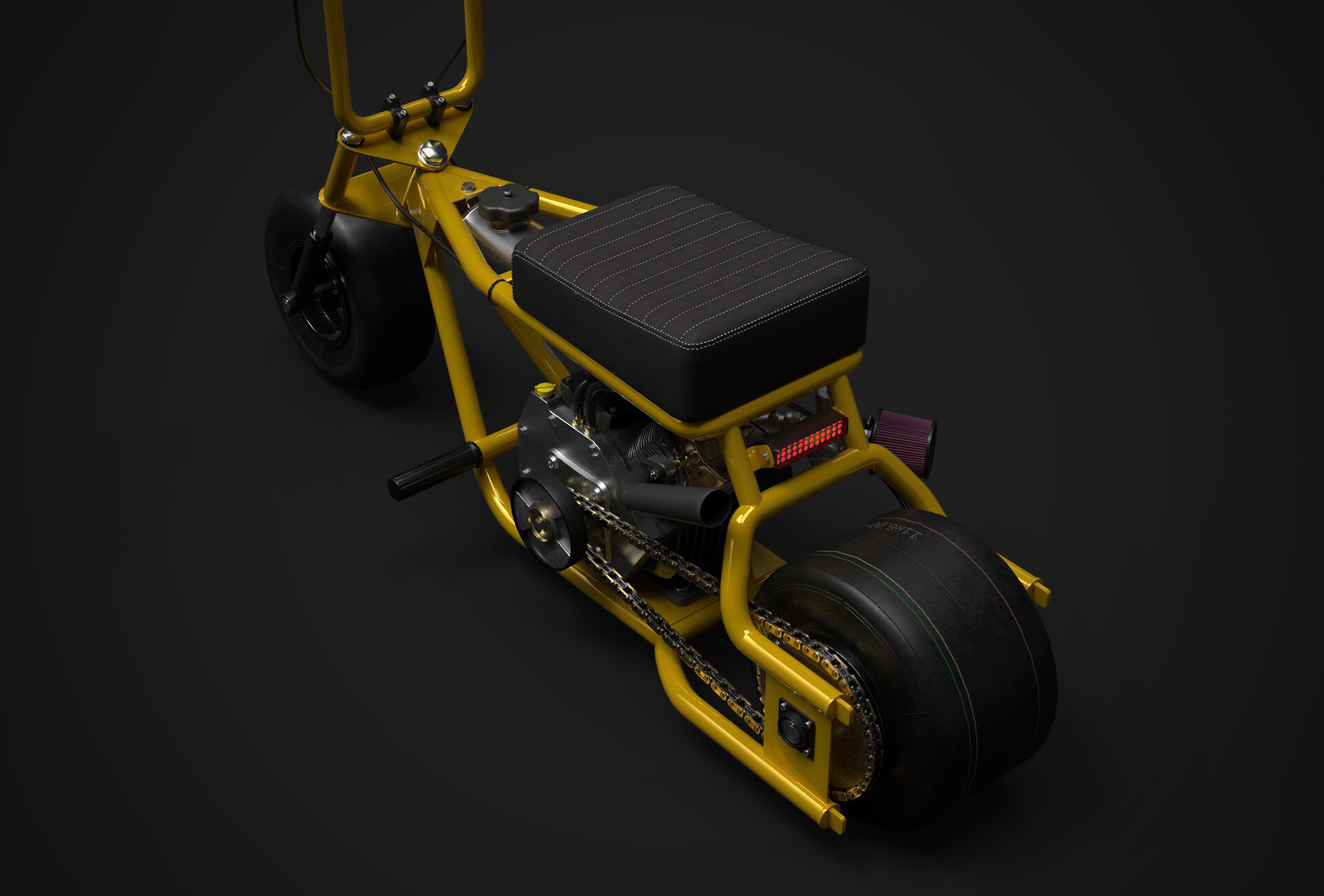 ArtStation - Dragster Minibike Game Ready Asset