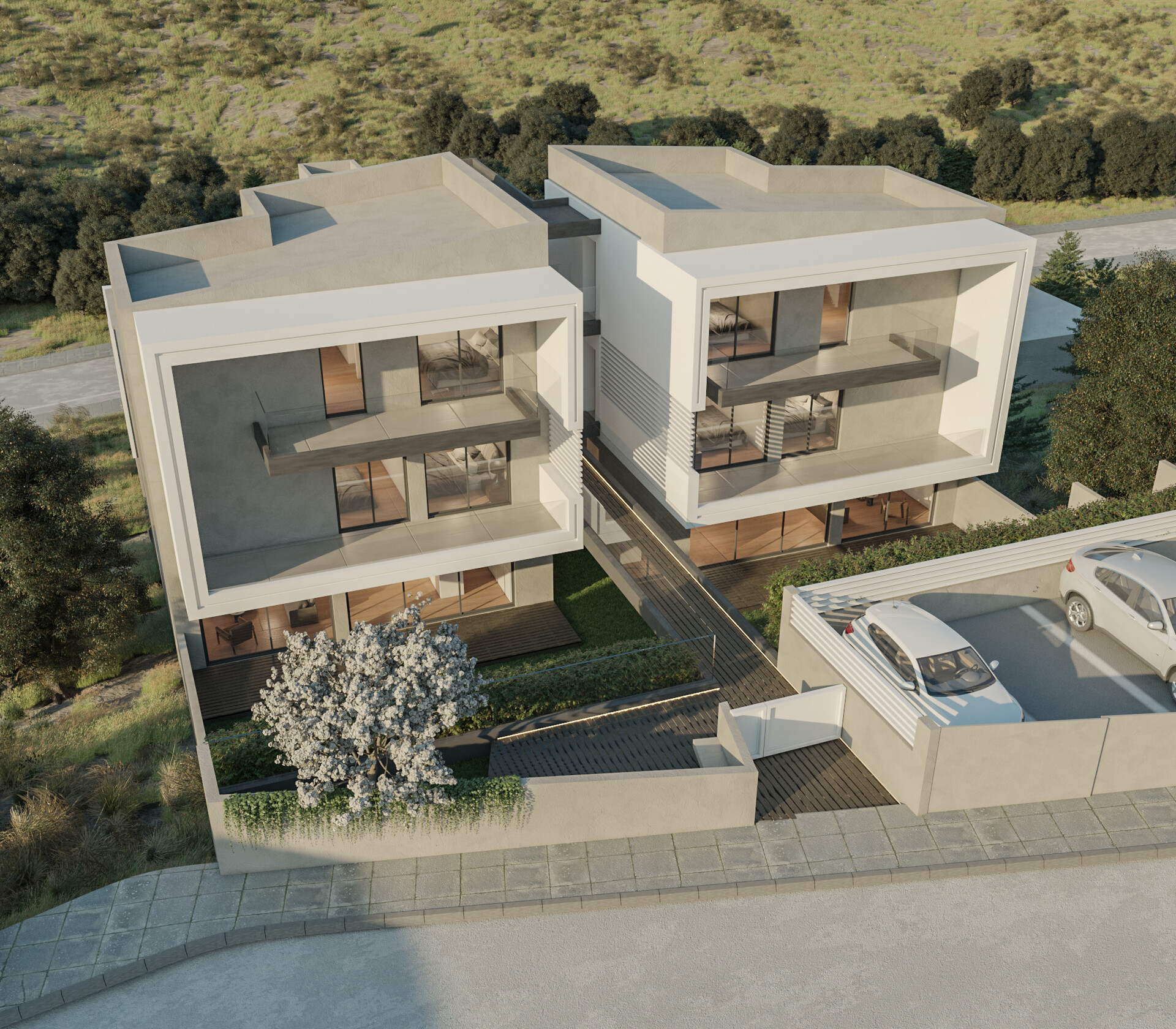 ArtStation - 3d animation residential building