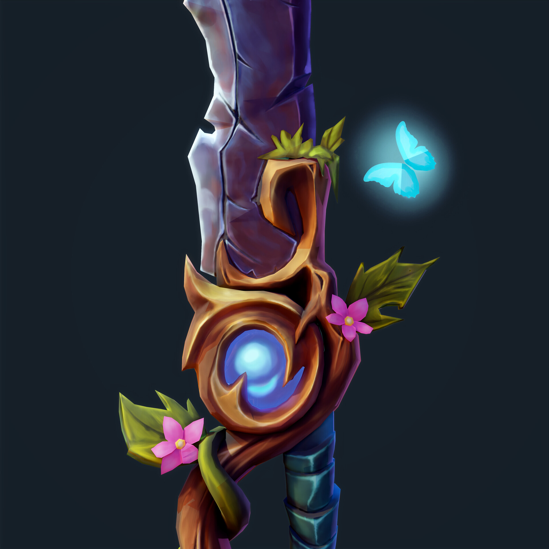 ArtStation - Forest Sword – Hand-Painted 3D Prop
