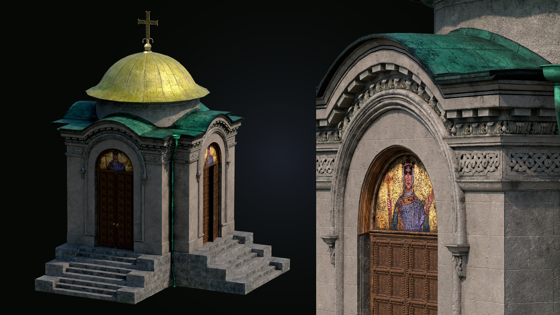 ArtStation - Alexander Nevsky Cathedral (part)
