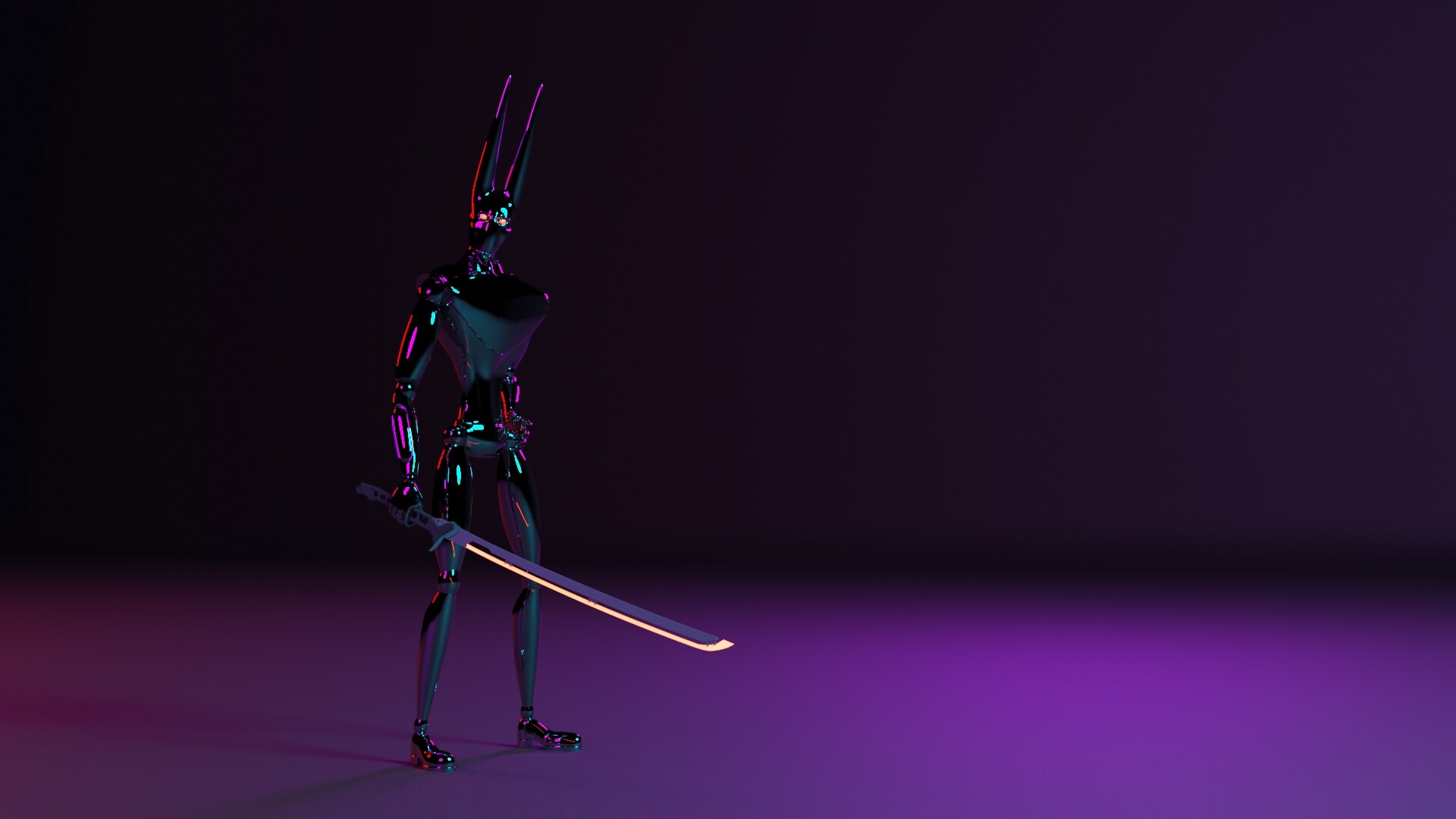 ArtStation - Cyber Katana attack animation