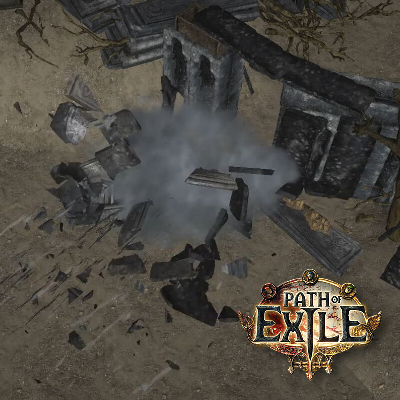 ArtStation - (Procedural Destruction 01) Path Of Exile Environmental Assets