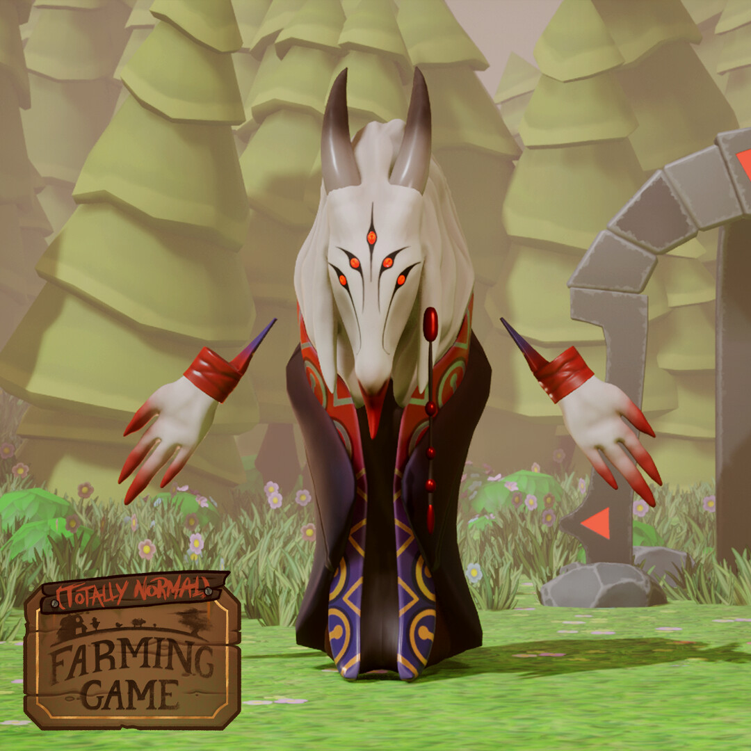 ArtStation - Totally Normal Farming Game - Boss Enemy