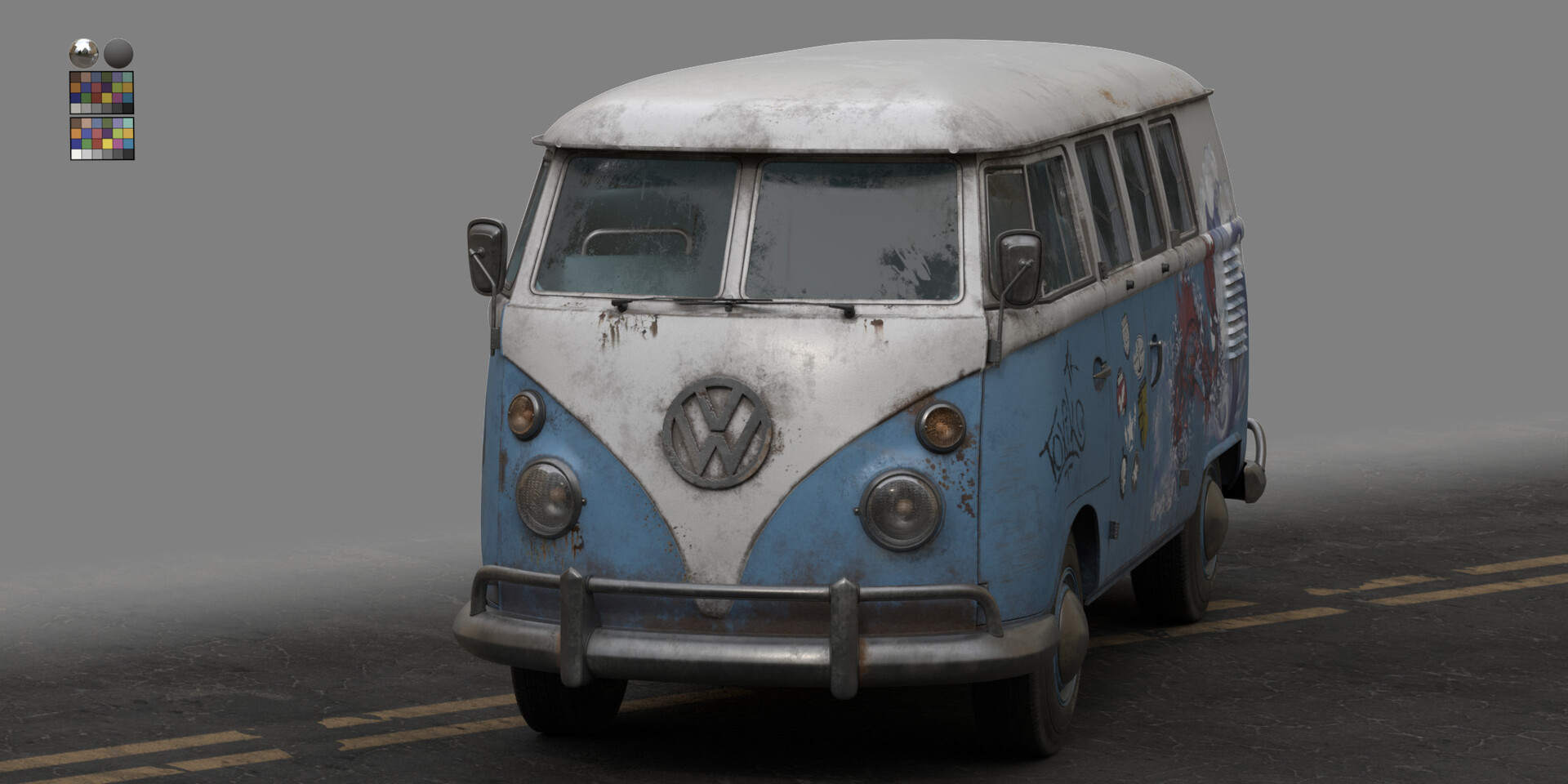 ArtStation - Old Kombi | Texturing
