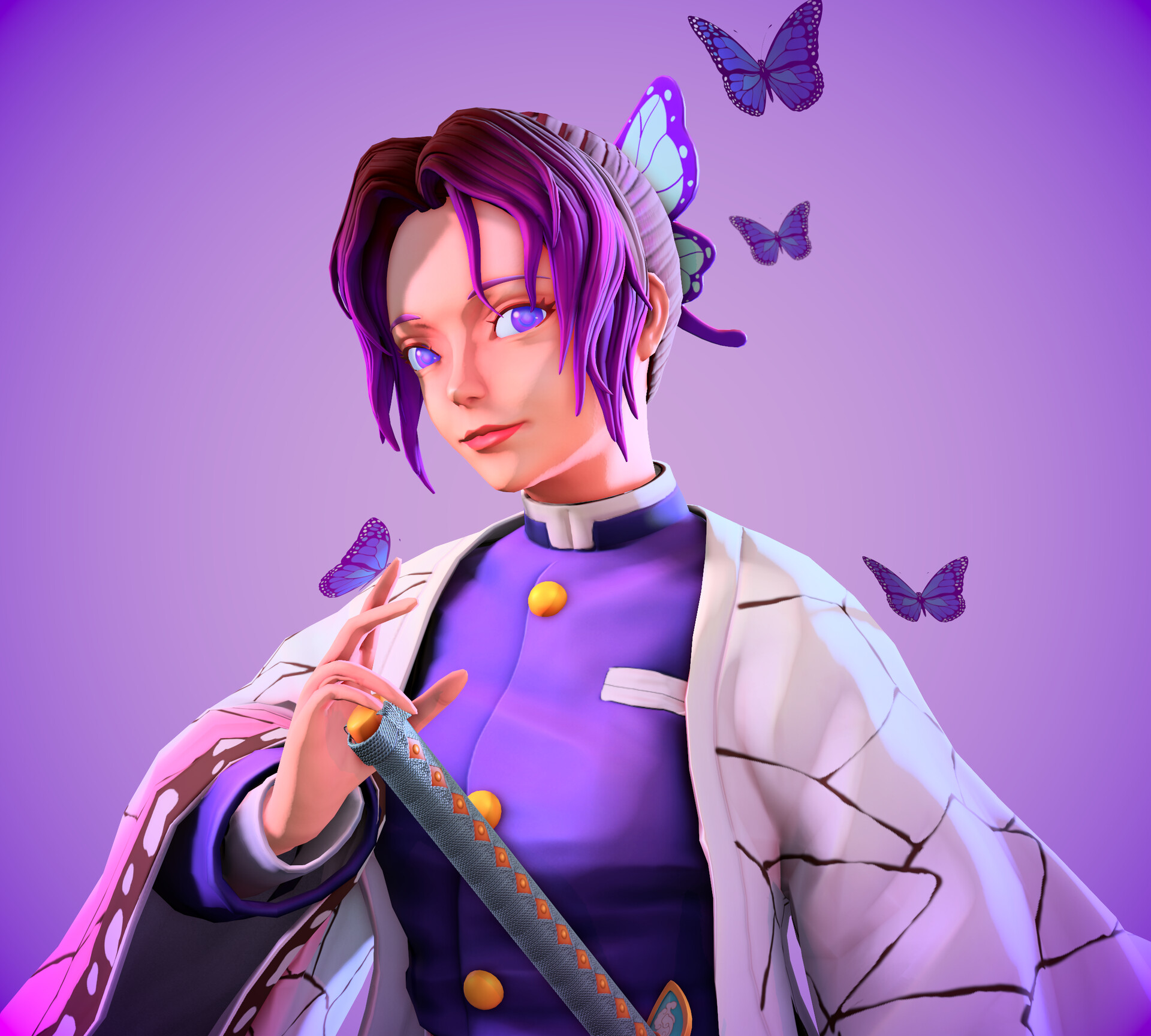 ArtStation - Shinobu Kocho - Demon Slayer