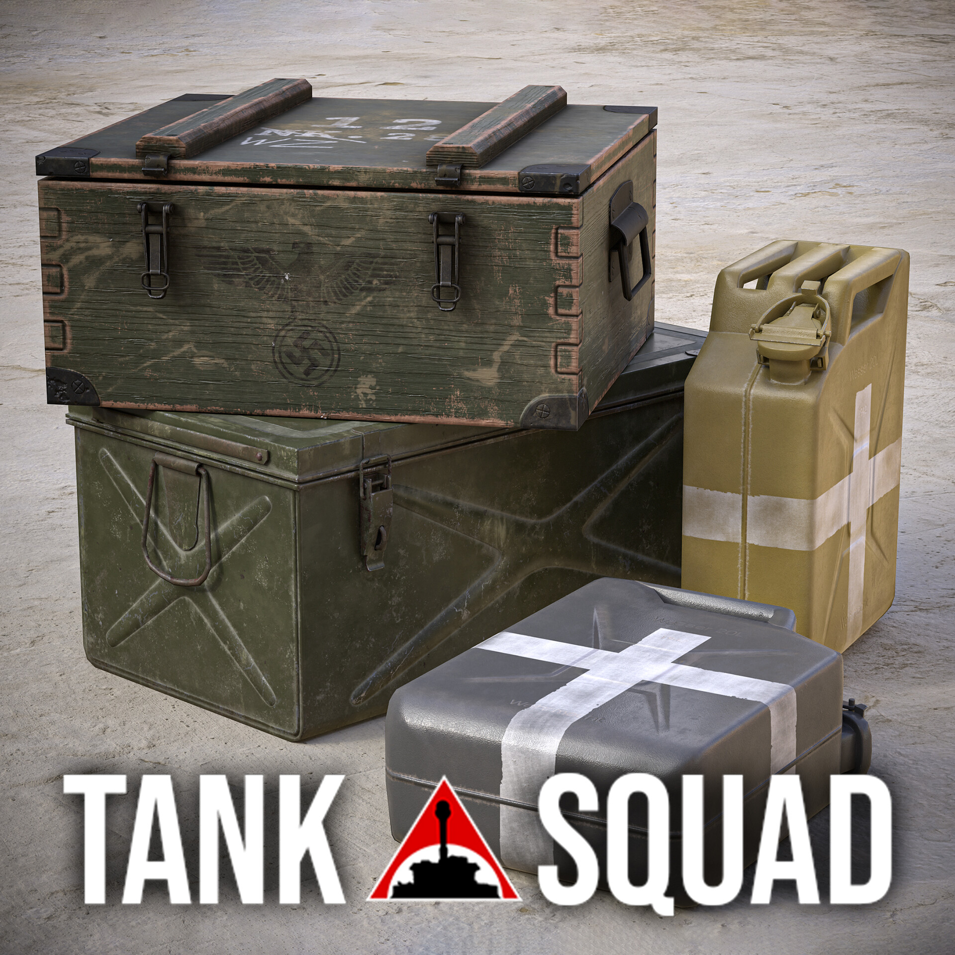 ArtStation - Tank Squad - German Boxes and Canisters