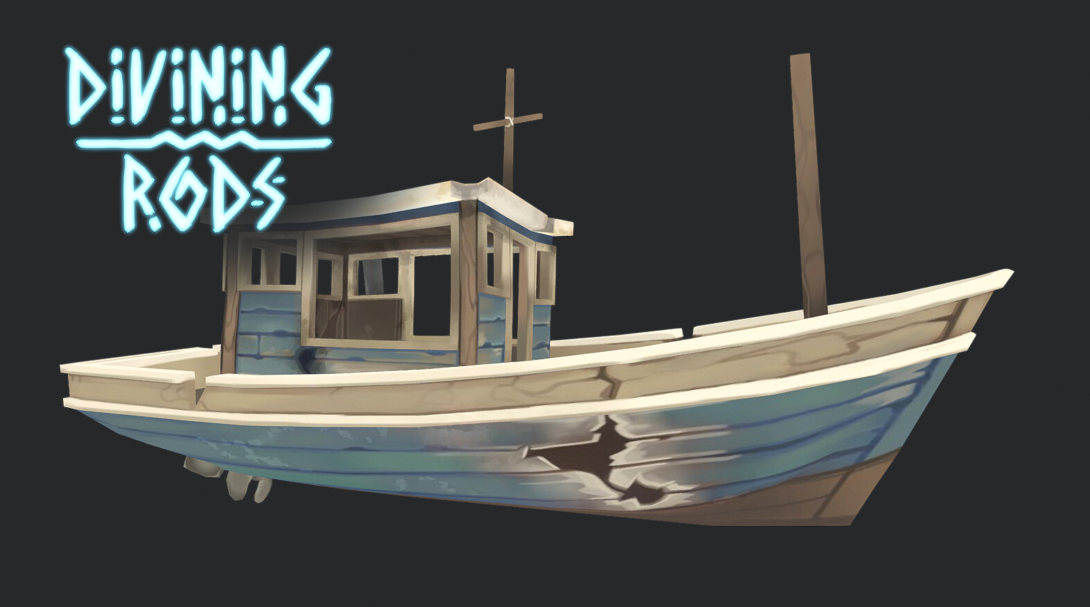 ArtStation - Divining Rods - Shipwrecked Boat Prop Asset