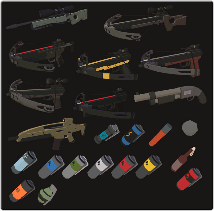 ArtStation - Guards and Thieves: Portable Ops - Weapon Design (2020)