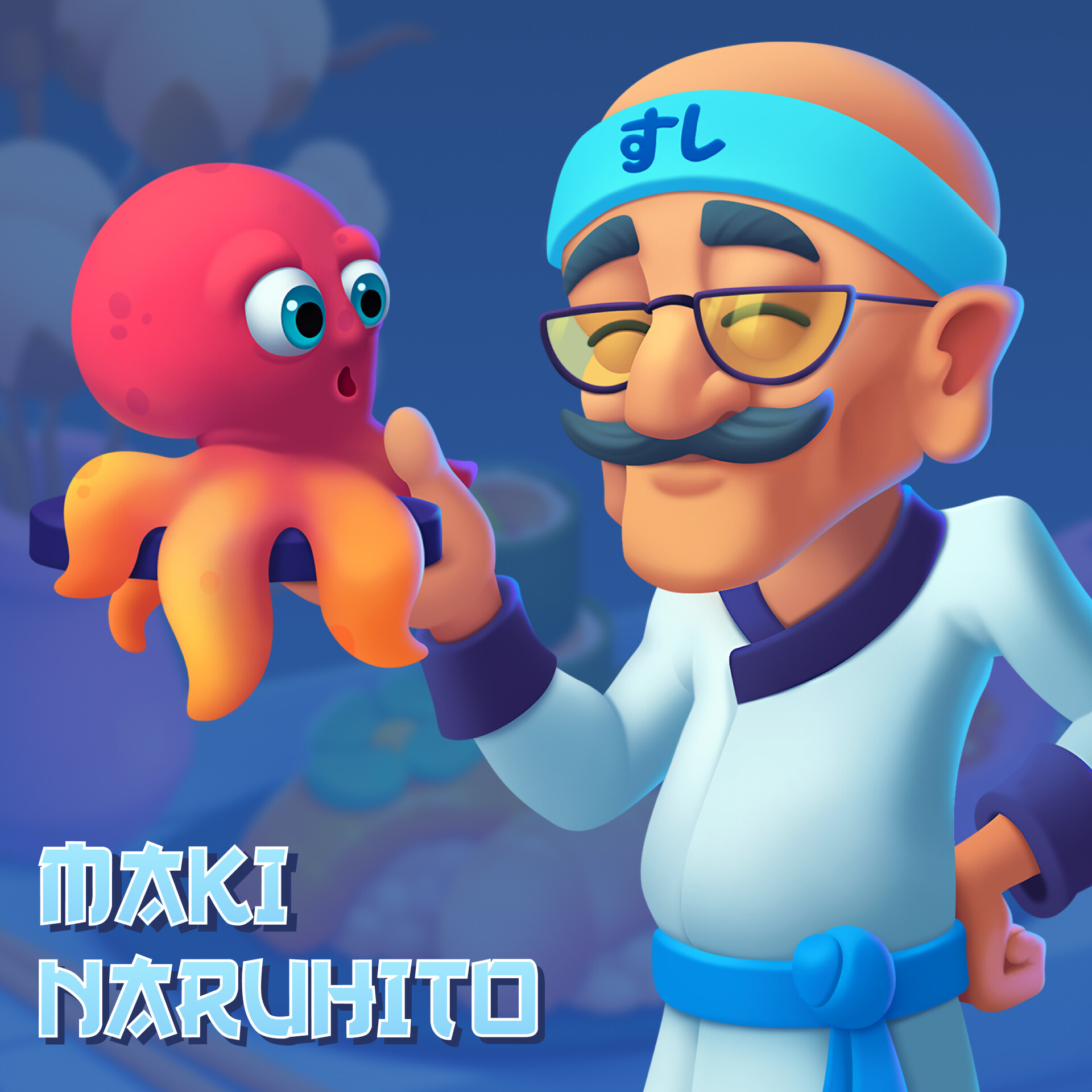 ArtStation - Japanese chef. Character design