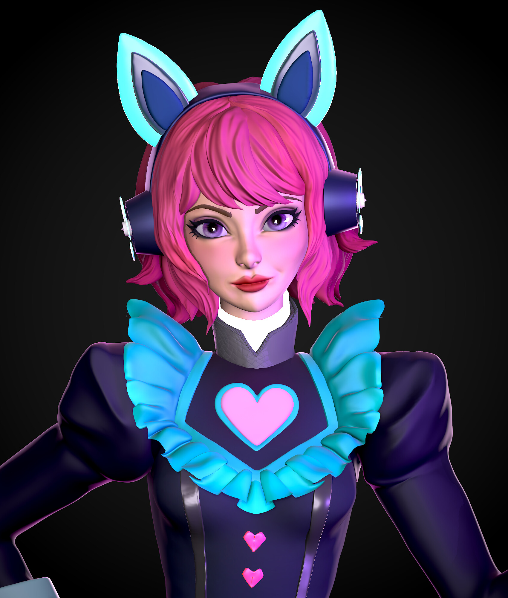 ArtStation - Neon girl