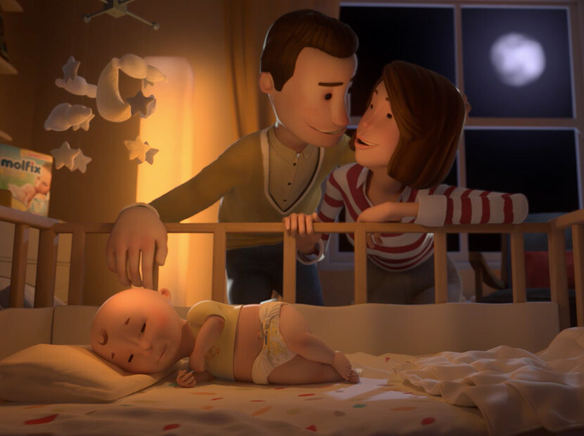 ArtStation - Molfix Newborn Commercial