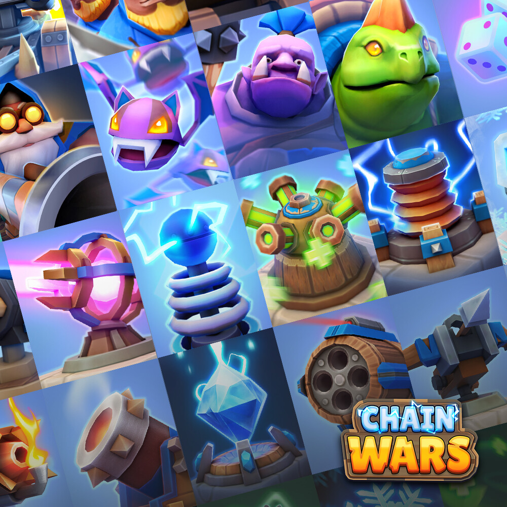 ArtStation - Chain Wars cards art