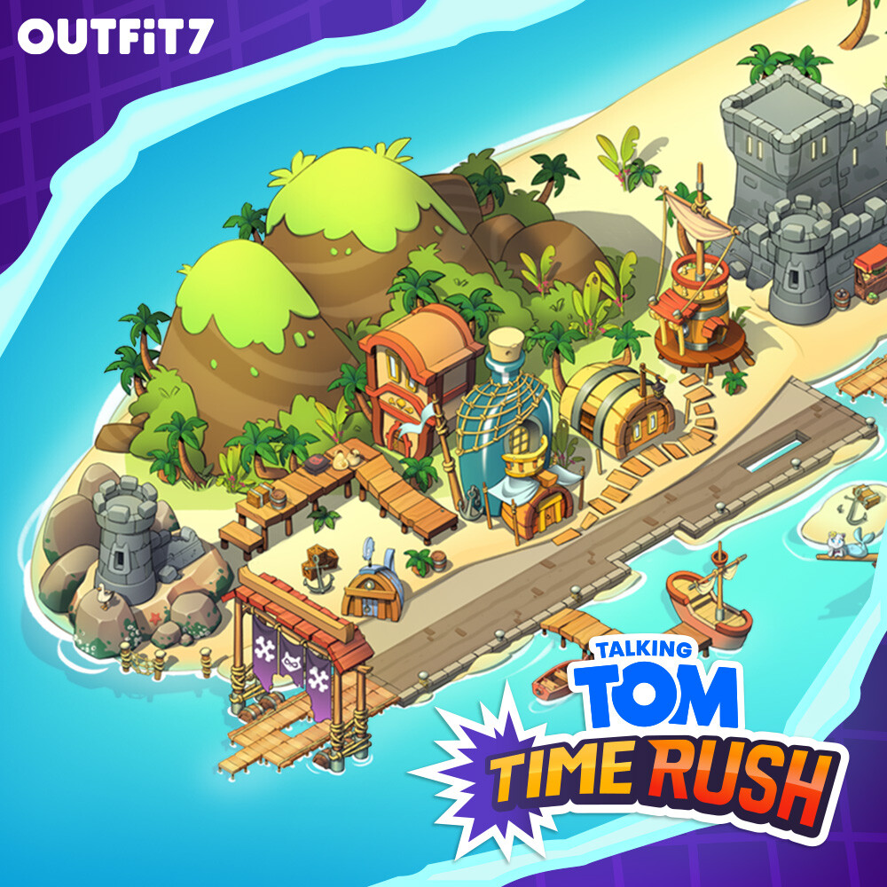ArtStation - Talking Tom: Time Rush. Pirate era design