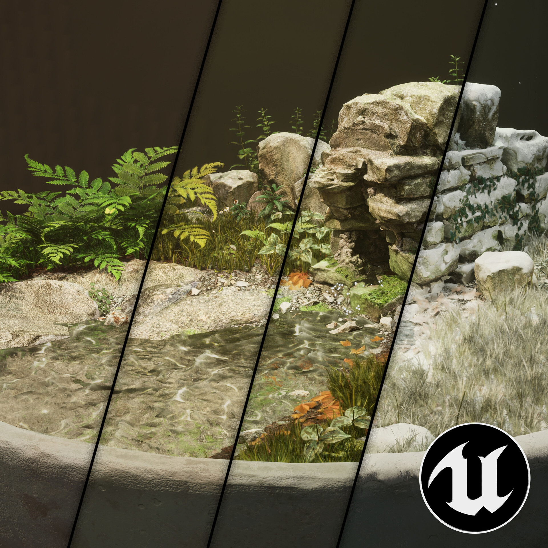 ArtStation - Technical Project - Realistic Organic Diorama with Dynamic ...