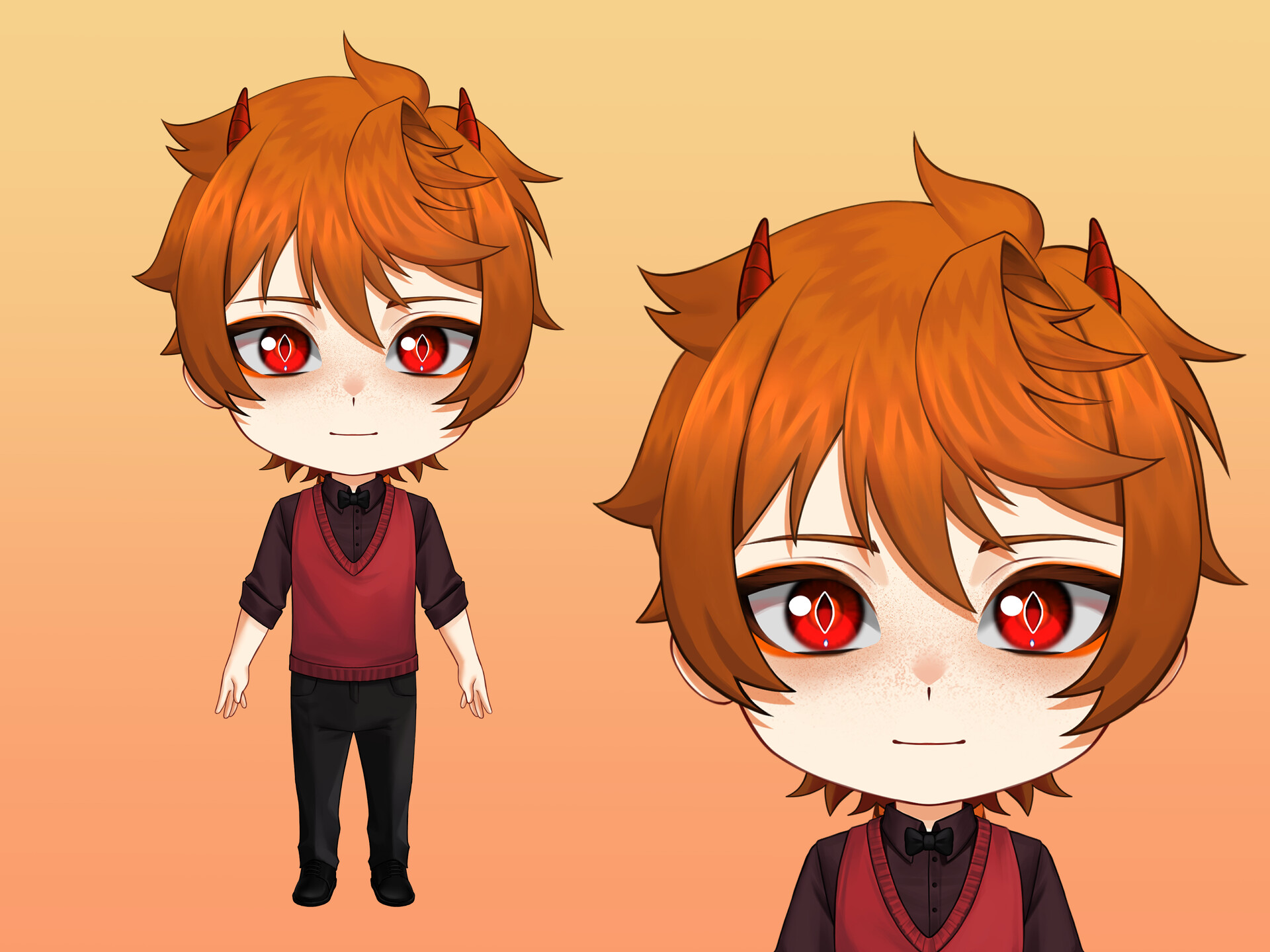 ArtStation - Vtuber Chibi Model Commission for: @Inkura777