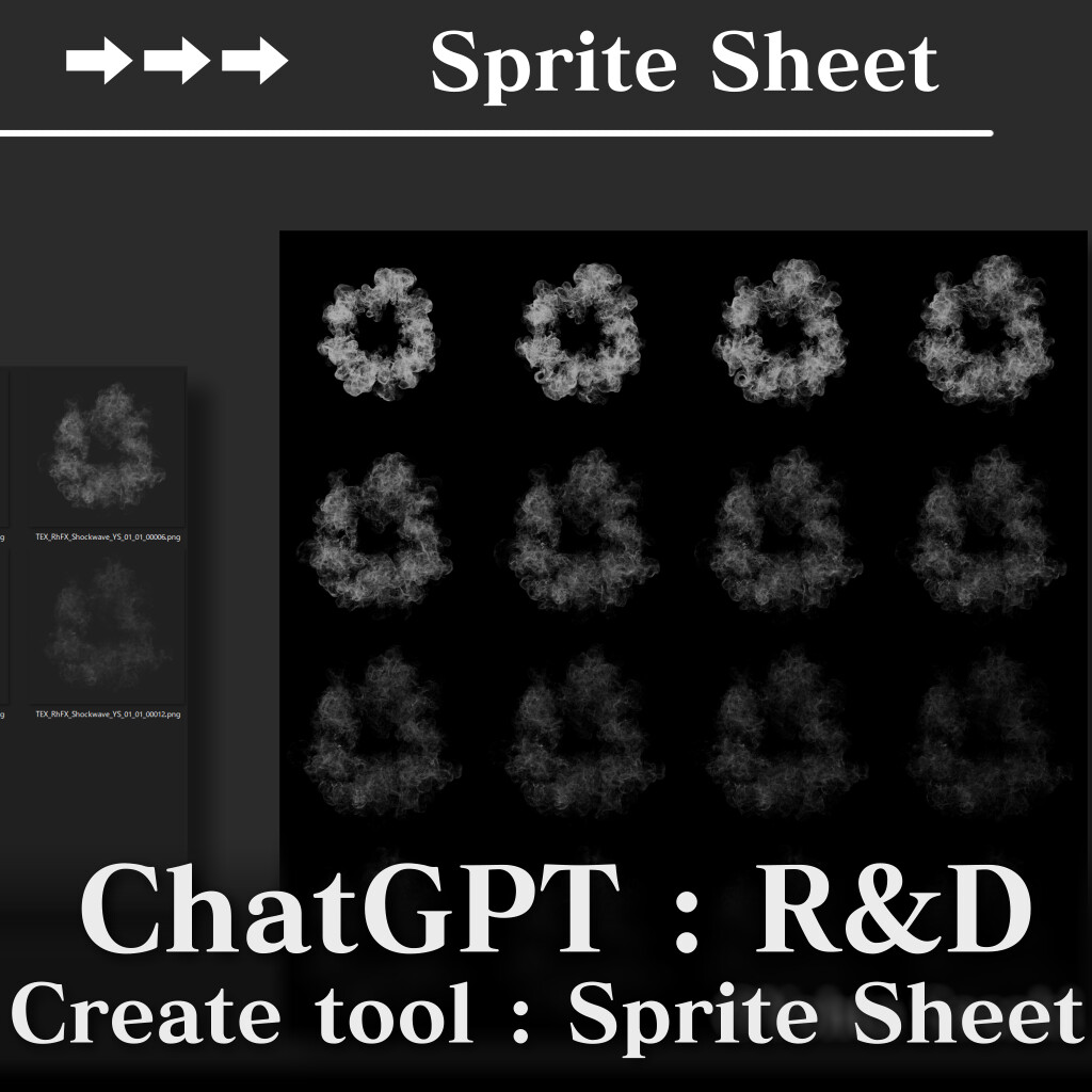 ArtStation - ChatGPT RnD : Creation of spritesheet creation tool