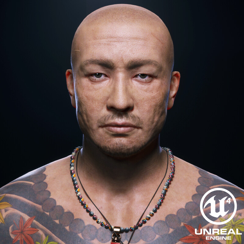 ArtStation - Real Time Character| Yakuza Man
