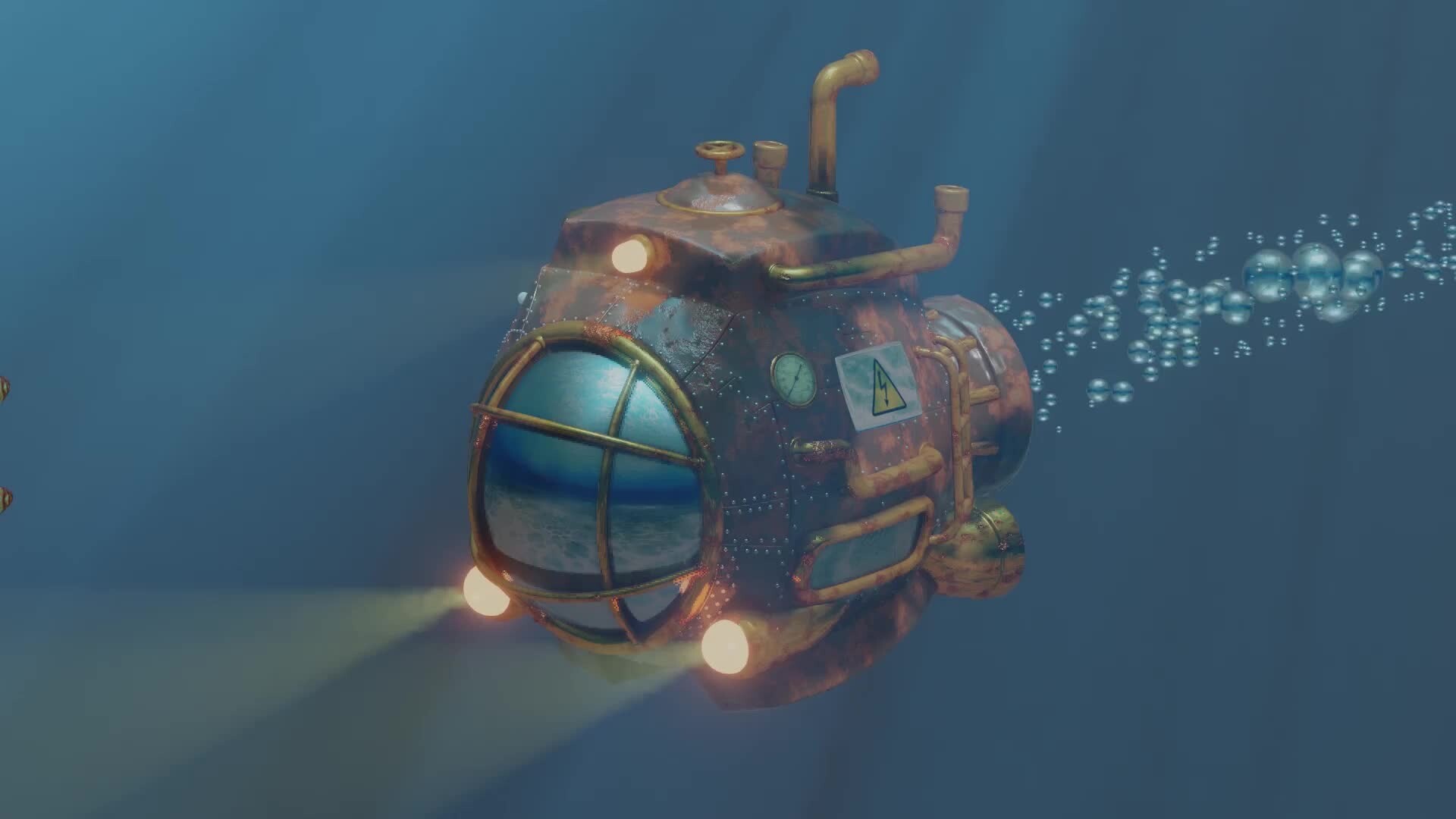 ArtStation - 3D Submarine Loop Animation