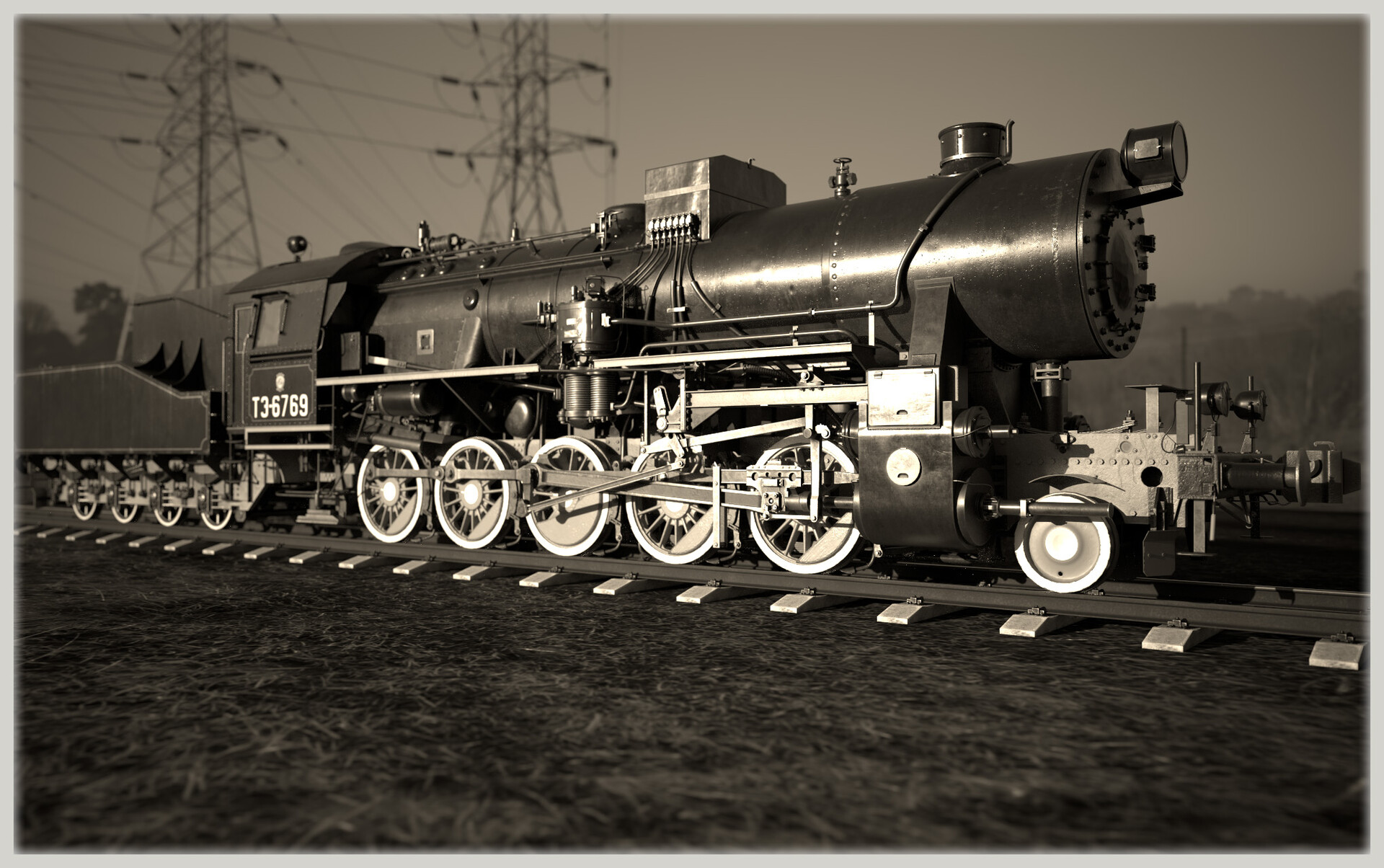 ArtStation - Steam locomotive TE6769